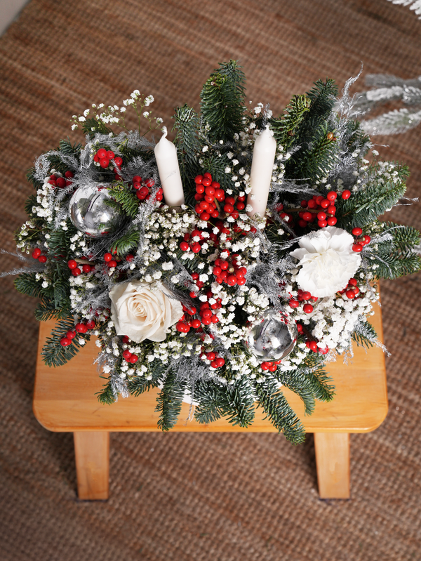 Pure Bliss Christmas Splendor Hatbox | Affordable Christmas Flowers ...